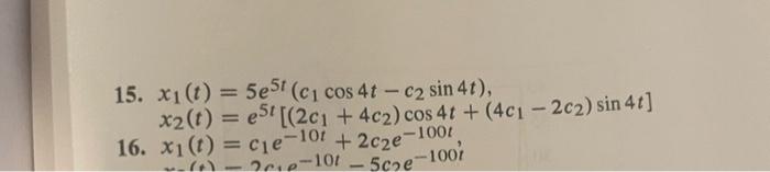 Solved In Problems I through 16, apply the eigenvalue method | Chegg.com