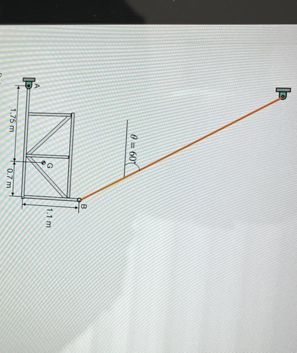 Solved The system shown in the figure has a weight of 1621 N | Chegg.com
