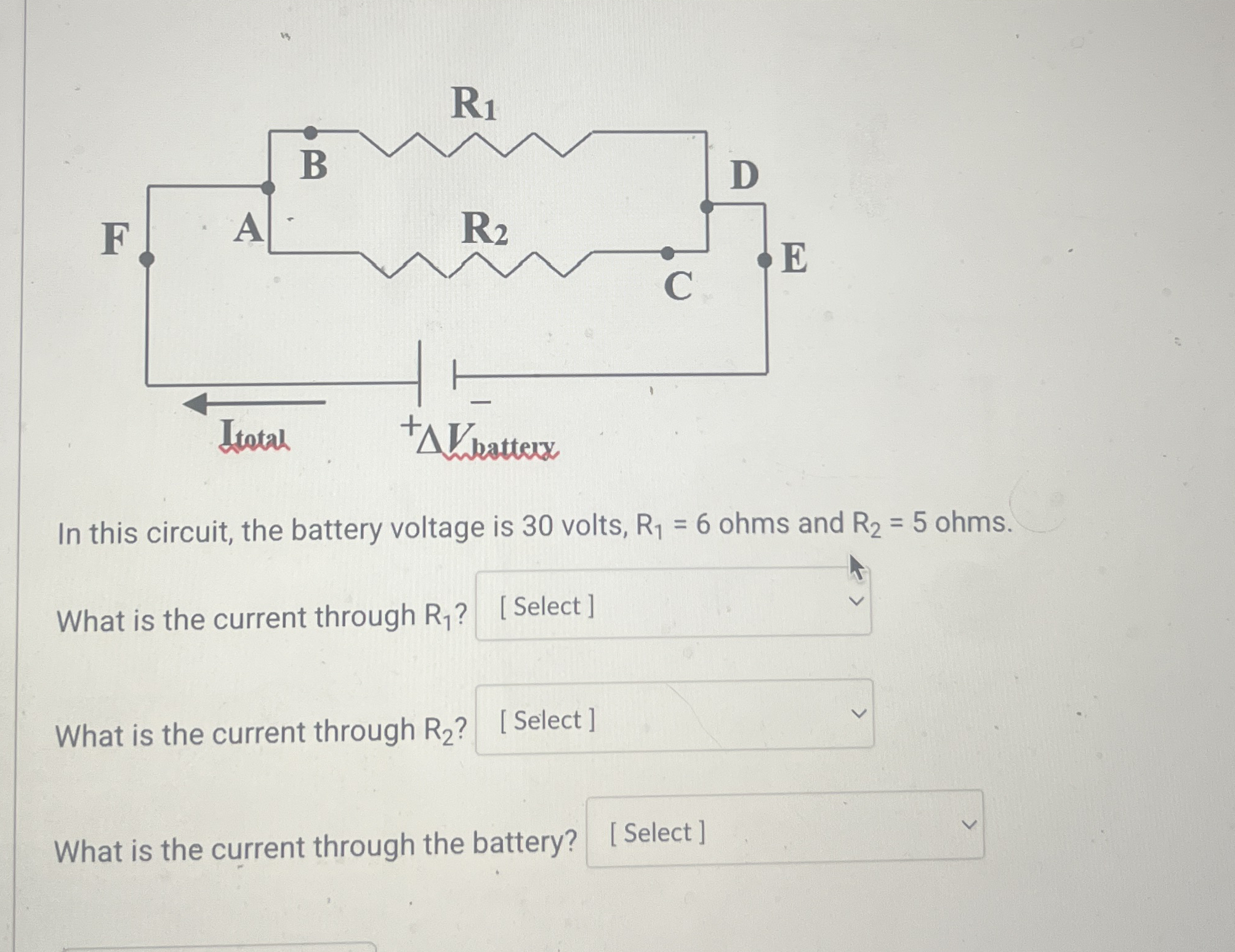 Solved In this circuit, the battery voltage is 30 ﻿volts, | Chegg.com