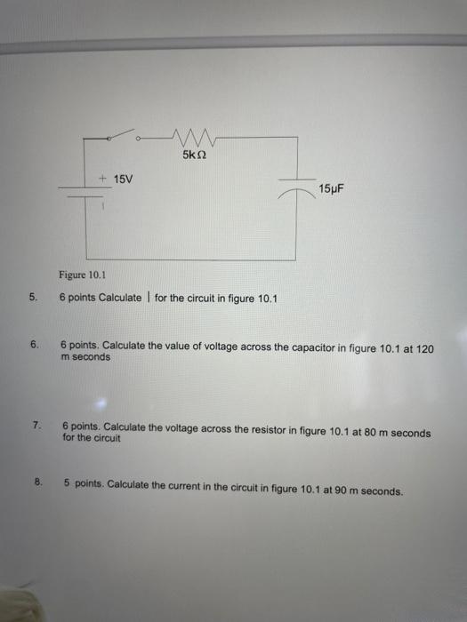 Solved 5. 6 points Calculate ∣ for the circuit in figure | Chegg.com