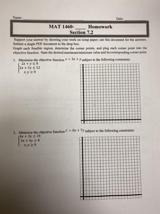 Solved Name: Date: MAT 1460- Homework Section 7.2 Support | Chegg.com Solved Name: Date: MAT 1460- Homework Section 7.2 Support | Chegg.com
