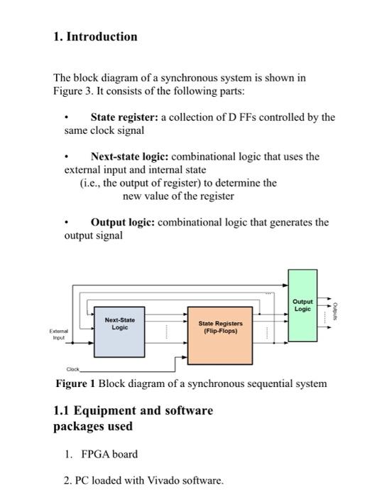 1. Introduction The block diagram of a synchronous | Chegg.com
