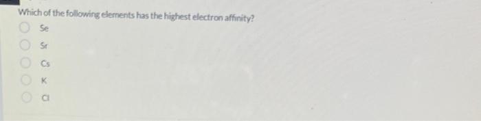 Solved Place the following ions in order from smallest to | Chegg.com