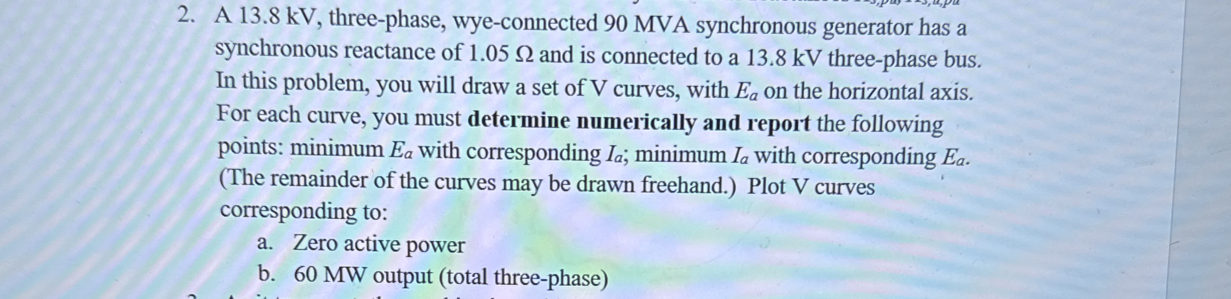 Solved A 13.8 ﻿kV , ﻿three-phase, wye-connected 90 ﻿MVA | Chegg.com