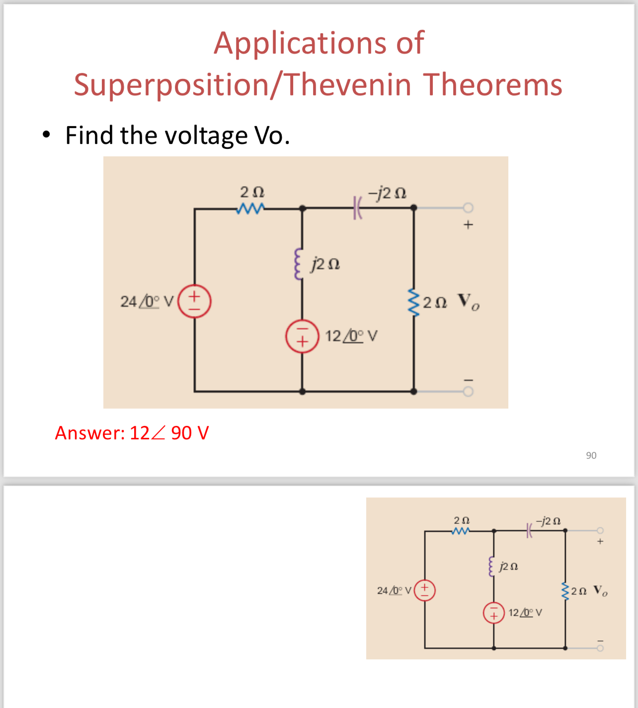Solved Applications of Superposition/Thevenin TheoremsFind | Chegg.com