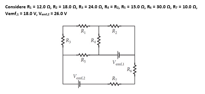 Considere el circuito con cinco resistores y dos | Chegg.com