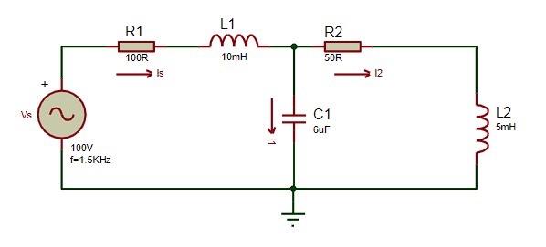 Solved In the circuit given below, the RLC circuit is fed by | Chegg.com