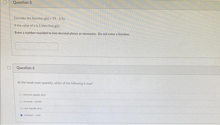 Solved Question 1 A firm has a linear cost function given by | Chegg.com