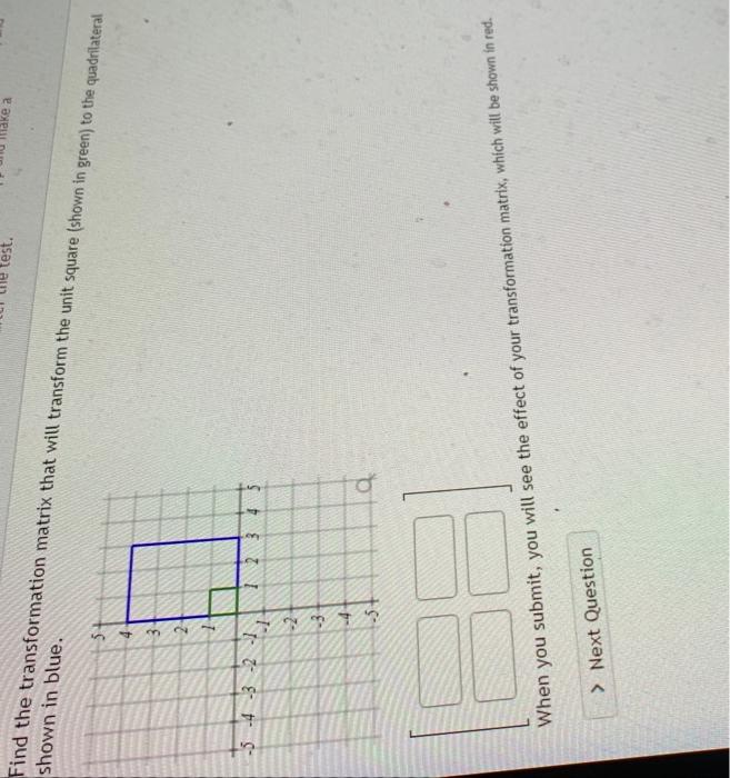 Solved Find the transformation matrix that will transform | Chegg.com
