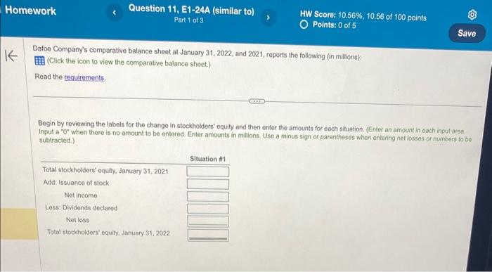 Solved Identify the missing amount for each of the following | Chegg.com