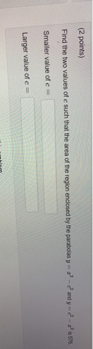 Solved HW7 Area Between Curves: Problem 1 Previous Problem | Chegg.com