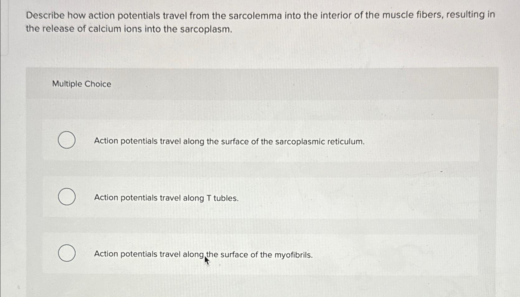 Solved Describe how action potentials travel from the | Chegg.com