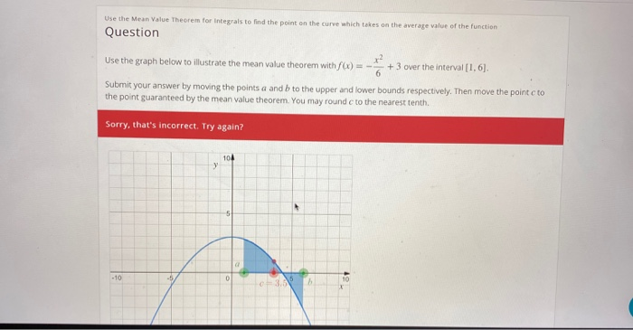 Solved Use the Mean Value Theorem for integrals to find the | Chegg.com