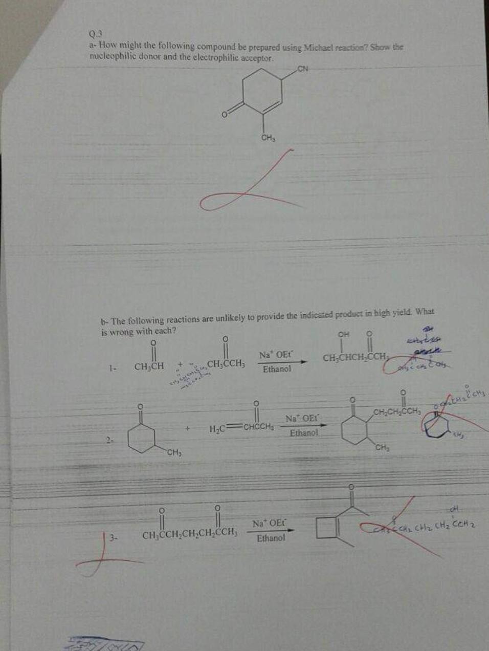 Solved Q.3 a. How might the following compound be prepared | Chegg.com