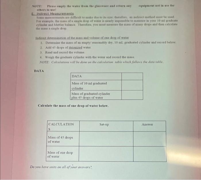 Solved PROCEDURE A Length 1. Obtain a Metric-English ruler | Chegg.com
