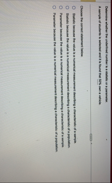 Solved Determine whether the underlined number is a | Chegg.com