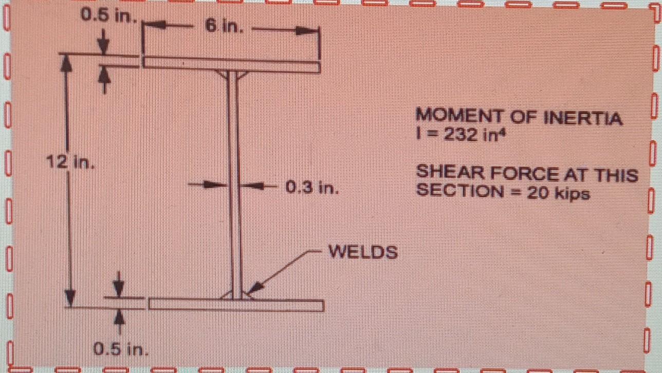 [Solved]: Question #10 For the section shown, the unit shear