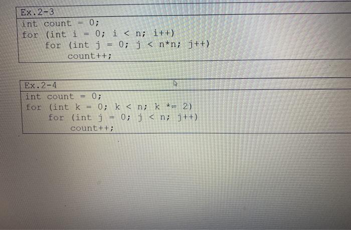 Solved 2. For each of the following program snippets, give a | Chegg.com