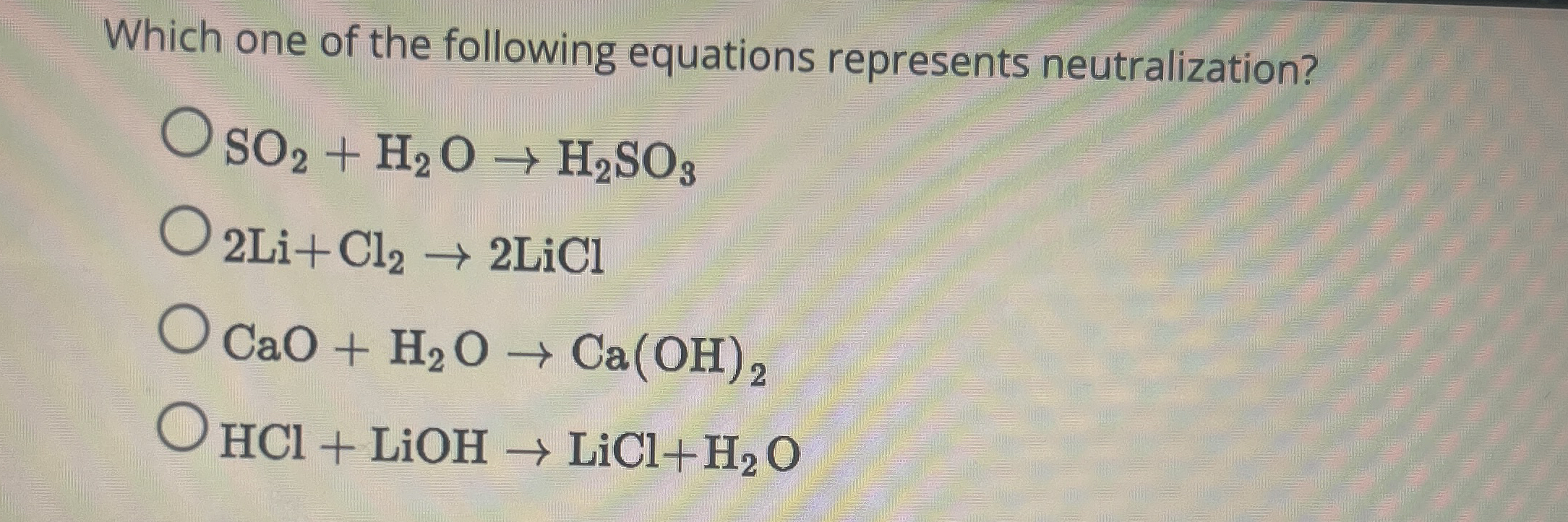 Solved Which one of the following equations represents | Chegg.com