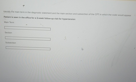 Solved Identify the main term in the diagnostic statement | Chegg.com