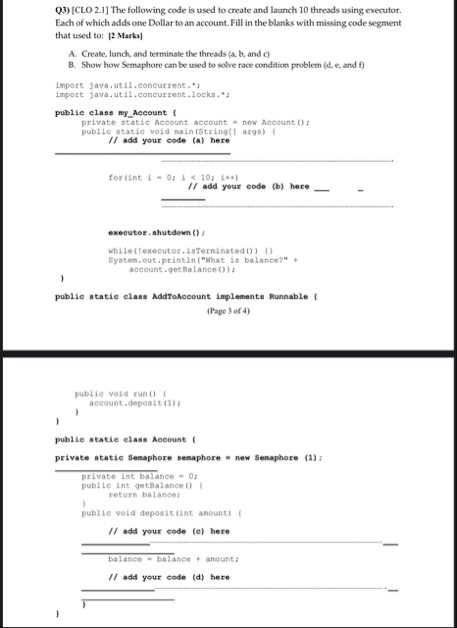 Solved Q3) [CLO 2.1] ﻿The following code is used to create | Chegg.com