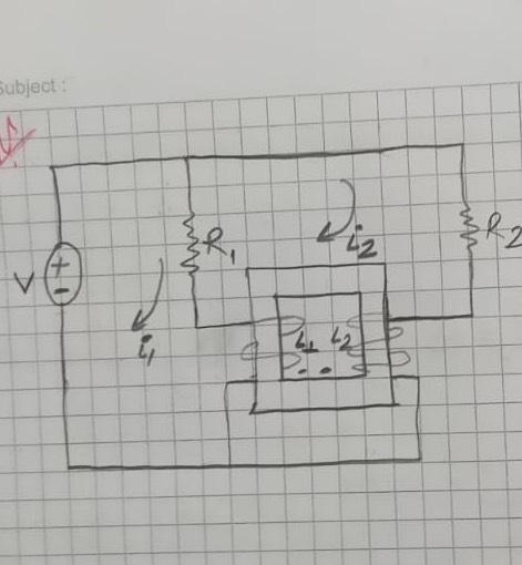 Solved Apply Kirchhoff voltage law for this circuit | Chegg.com