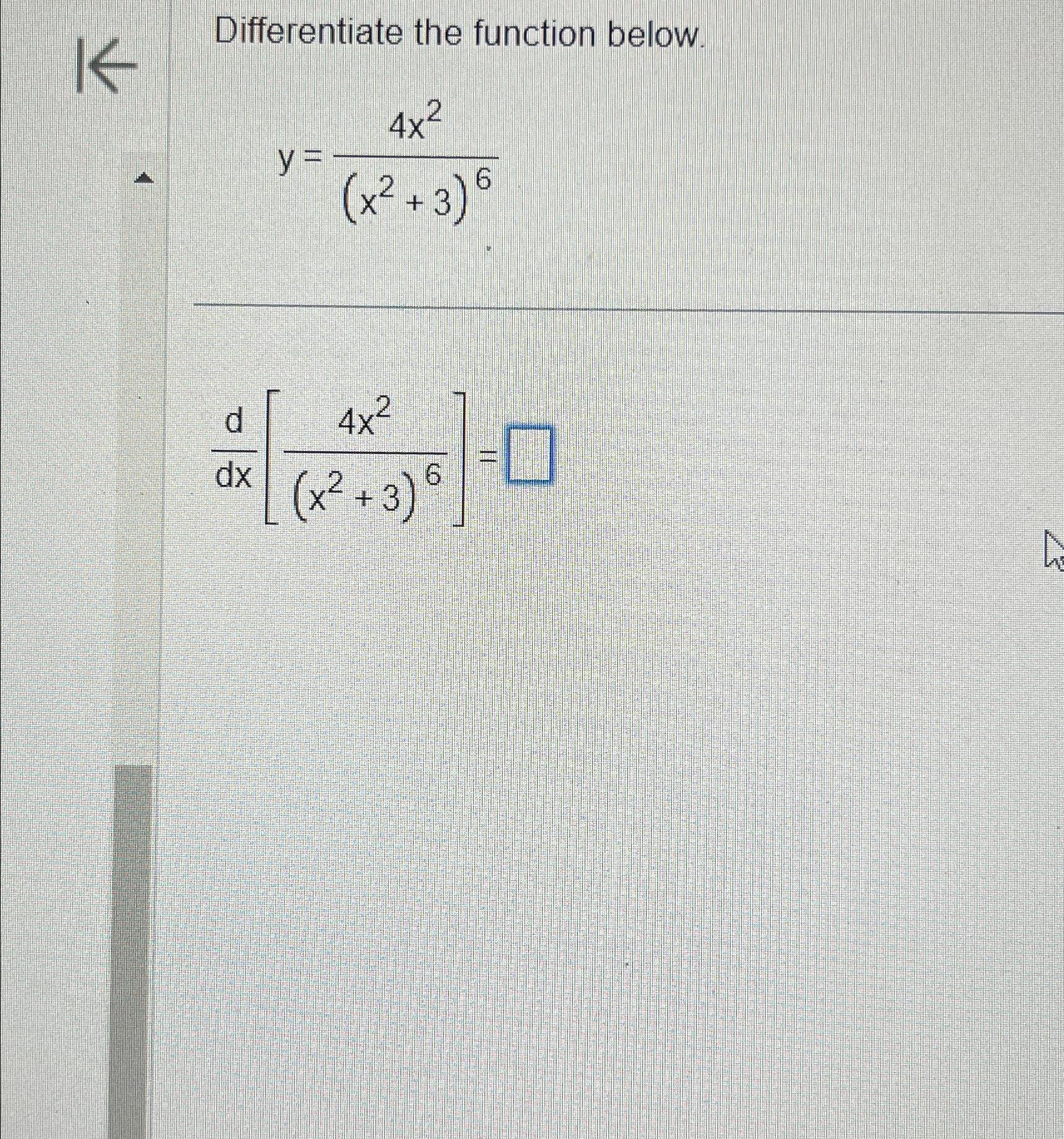 Solved Differentiate The Function Chegg