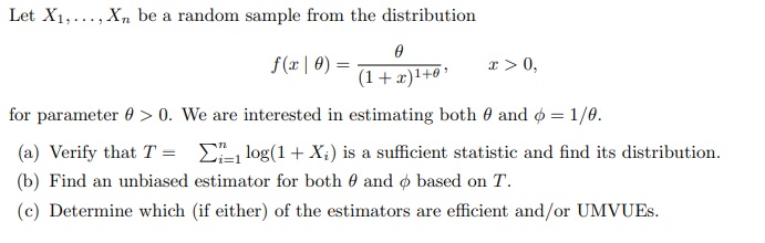 Solved Let x1,dots,xn ﻿be a random sample from the | Chegg.com
