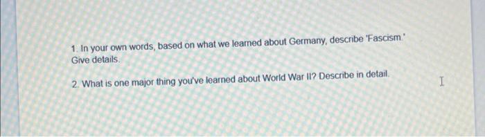 1. In your own words, based on what we learned about | Chegg.com