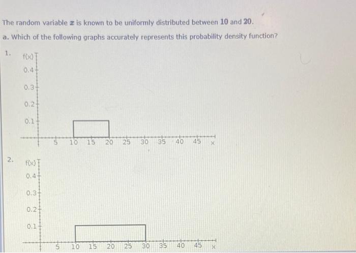 Solved The random variable x is known to be uniformly | Chegg.com