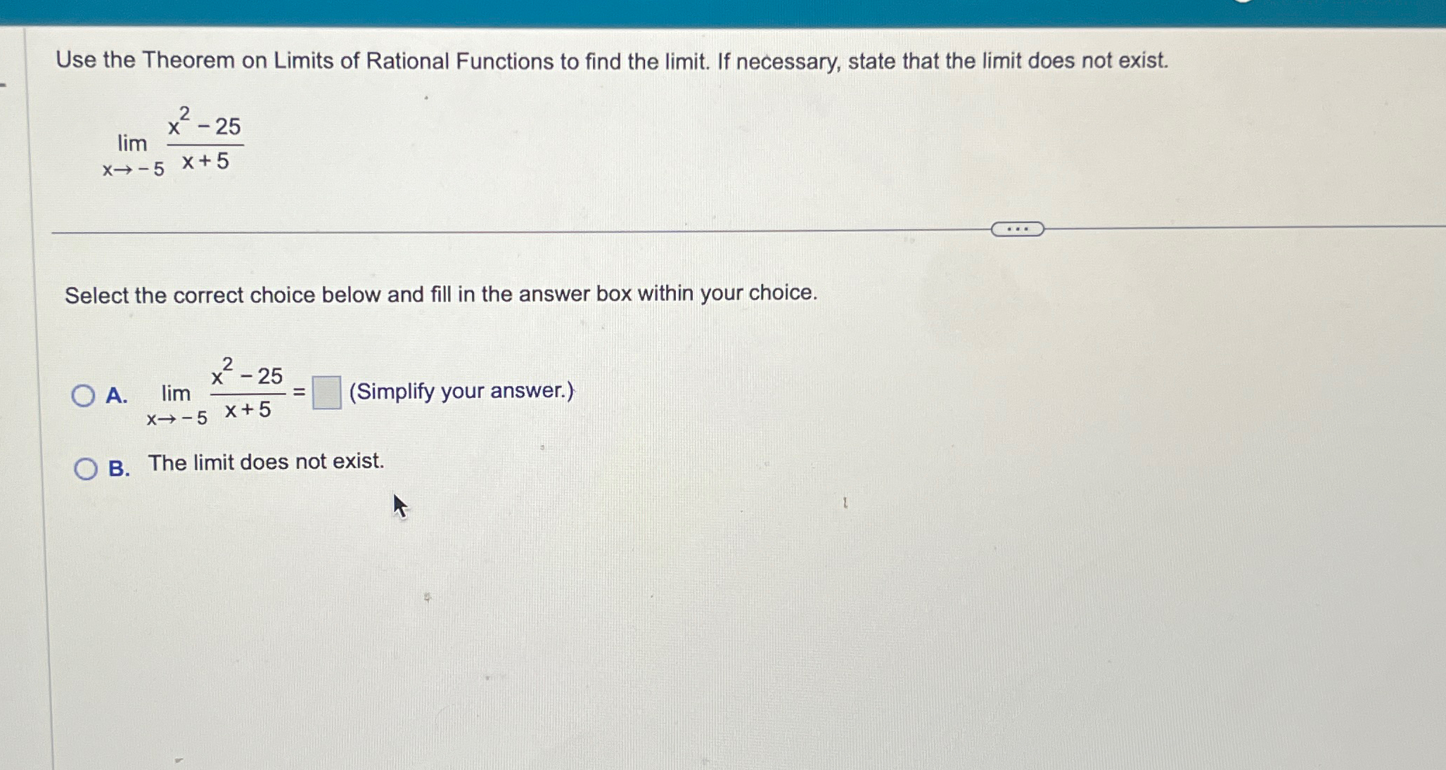 Solved Use the Theorem on Limits of Rational Functions to | Chegg.com