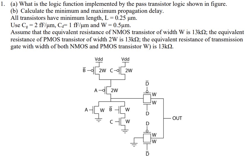 Solved (a) ﻿What is the logic function implemented by the | Chegg.com
