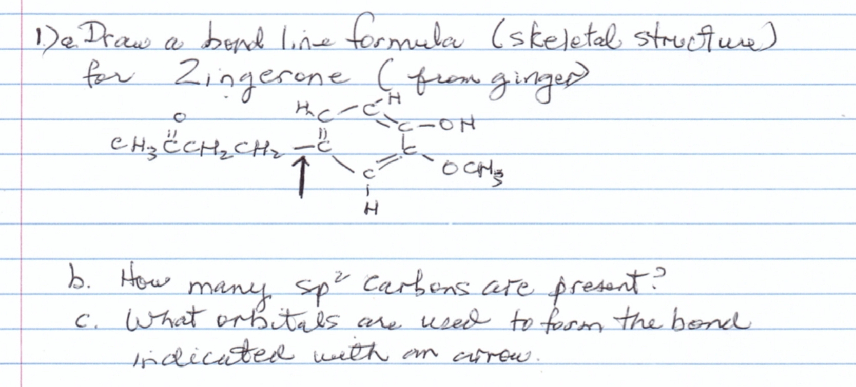 Solved a.) ﻿Draw a bond line formula (skeletal structure)for | Chegg.com