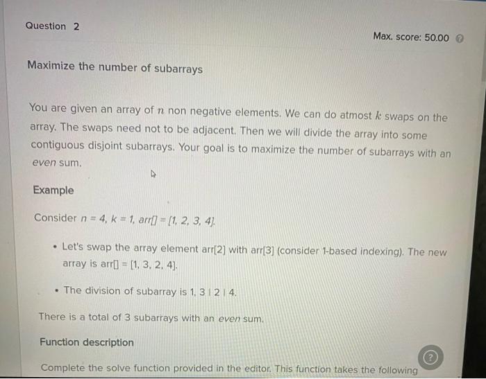 Solved Complete the function solve in Python3 language. code | Chegg.com