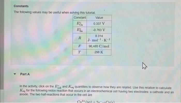 Solved Constants The following values may be useful when | Chegg.com