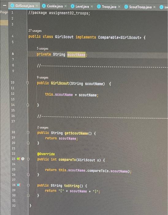 Solved how do I update my code as request by the UML chart? | Chegg.com