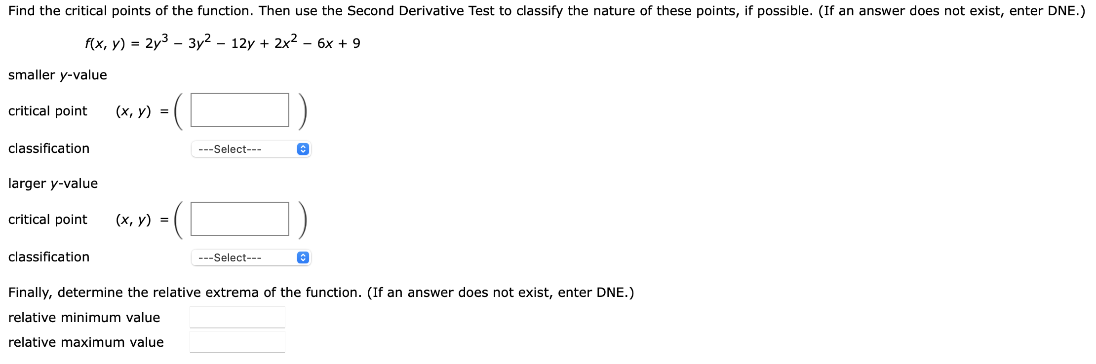 Solved Find the critical points of the function. Then use | Chegg.com