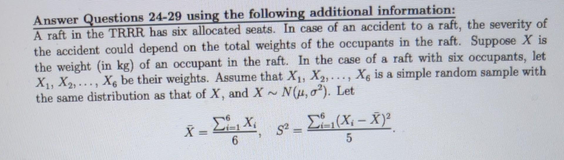 Solved Answer Questions 24-29 using the following additional | Chegg.com