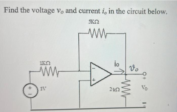 Solved Find the voltage V, and current i, in the circuit | Chegg.com