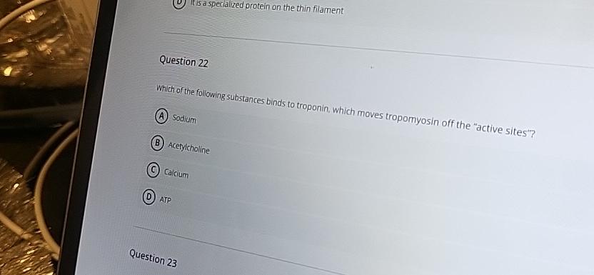 Solved Question 22Which of the following substances binds to | Chegg.com