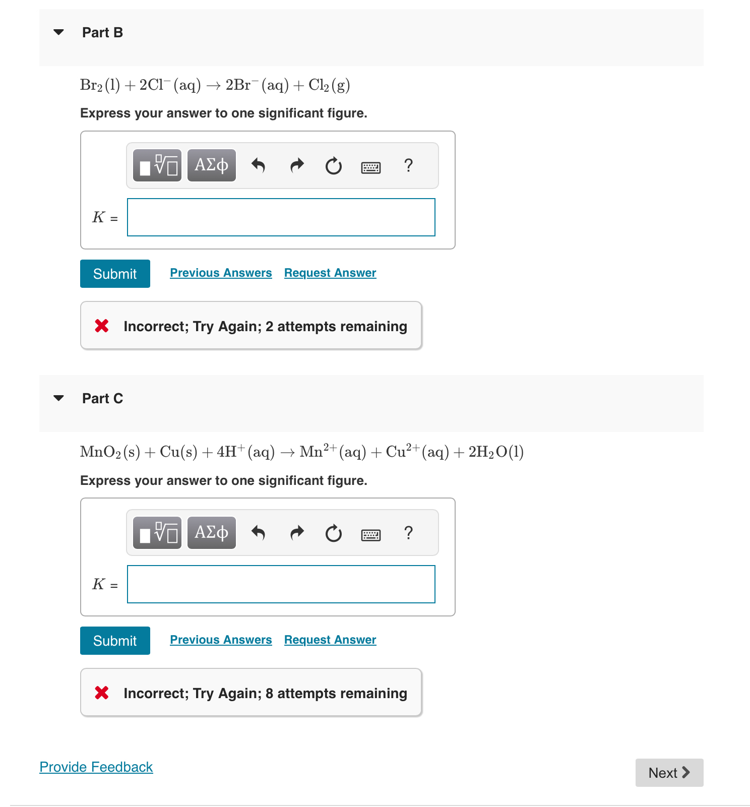 Solved Using standard electrode potentials, calculate G and | Chegg.com
