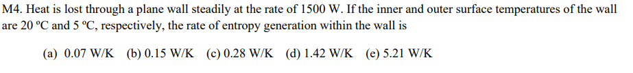 Solved Heat is lost through a plane wall steadily at the | Chegg.com