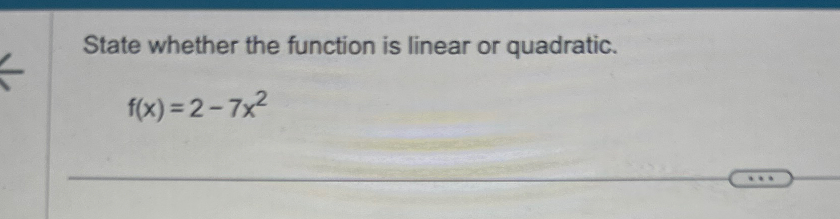 Solved State whether the function is linear or | Chegg.com