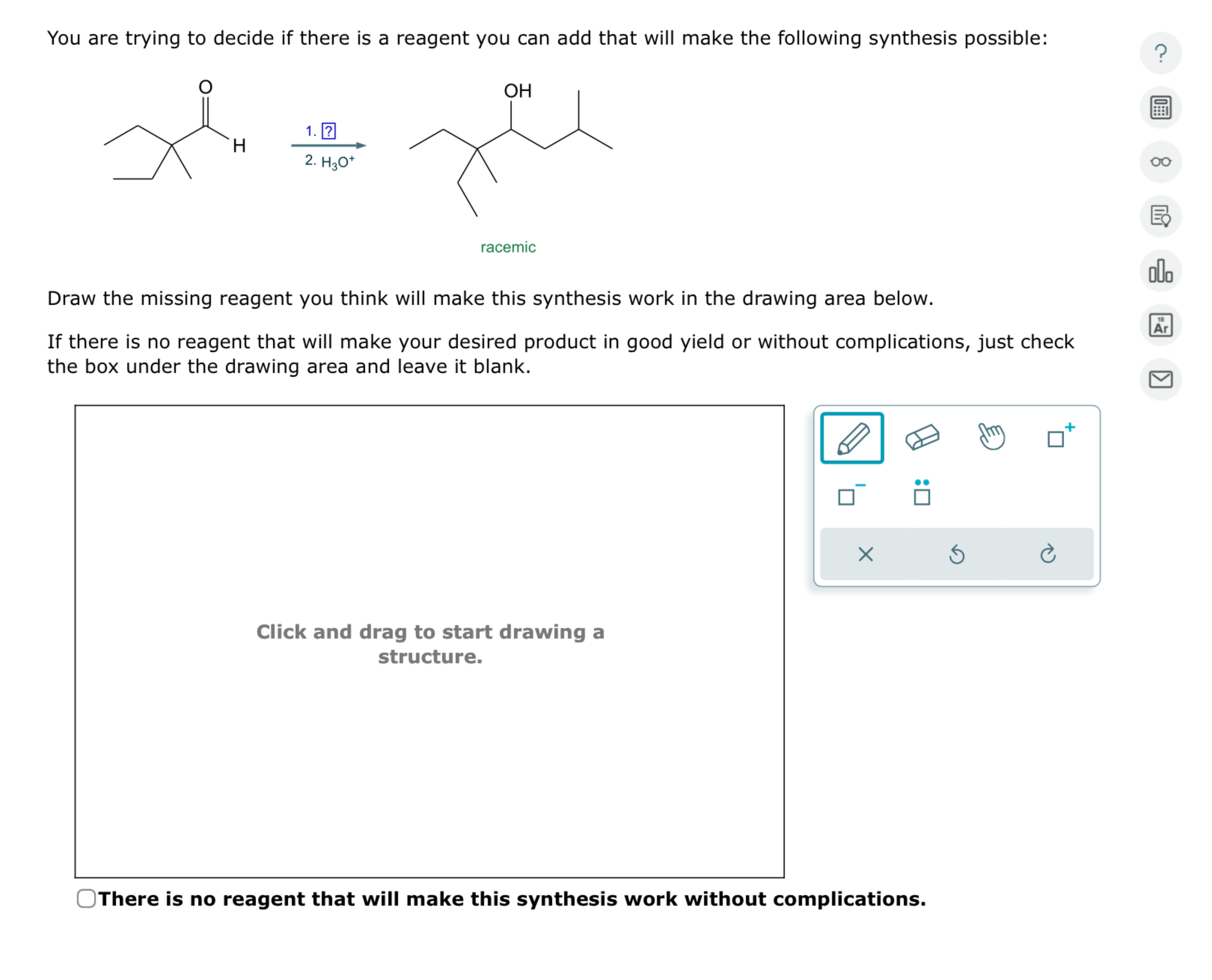 Solved You are trying to decide if there is a reagent you | Chegg.com