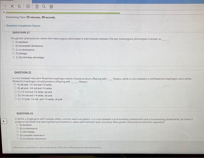 Solved The genetic phenomenon where the heterozygous | Chegg.com