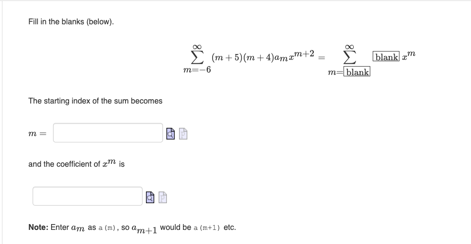 Solved Fill in the blanks | Chegg.com