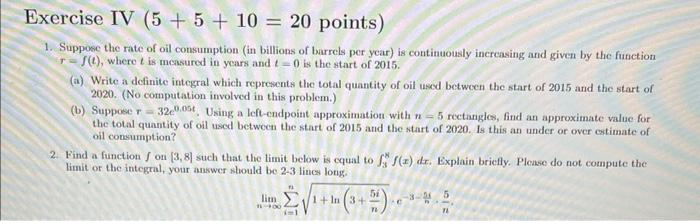 Solved xercise IV (5+5+10=20 points ) 1. Suppose the rate of | Chegg.com Solved xercise IV (5+5+10=20 points ) 1. Suppose the rate of | Chegg.com