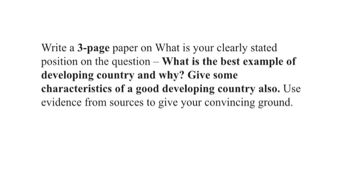 Solved Write a 3-page paper on What is your clearly stated | Chegg.com