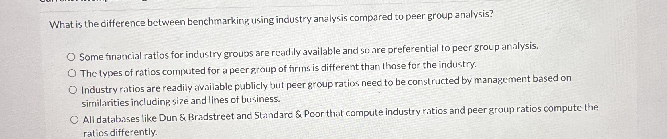 Solved What is the difference between benchmarking using | Chegg.com