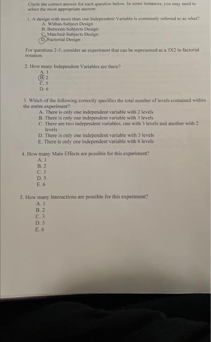 Solved are the answers ive circled correct? I am also unsure | Chegg.com
